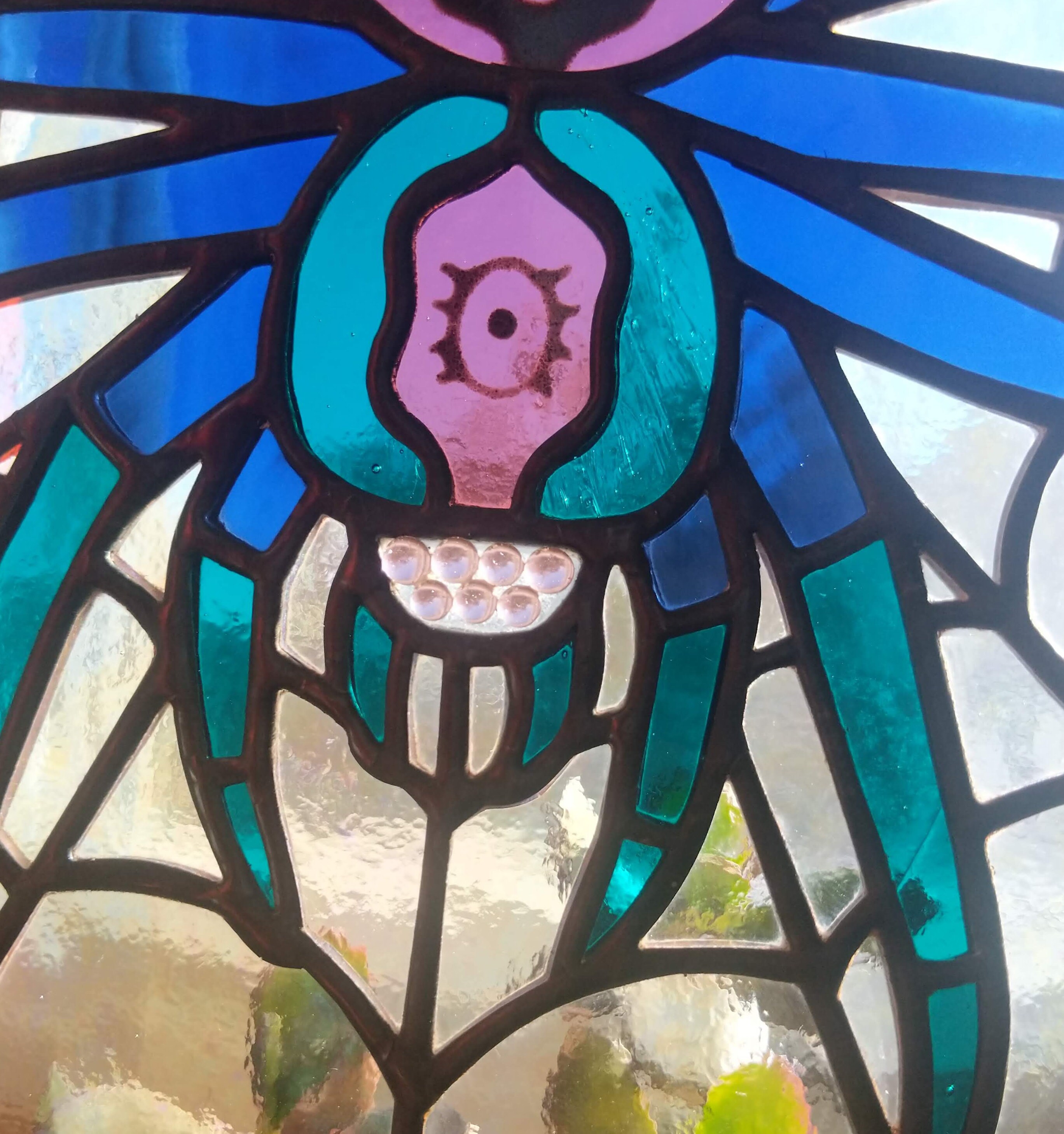 Spider Stained Glass Window. Spider Art. Tarantula Stained | Etsy