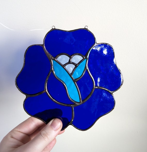 Stained Glass Rose Tattoo