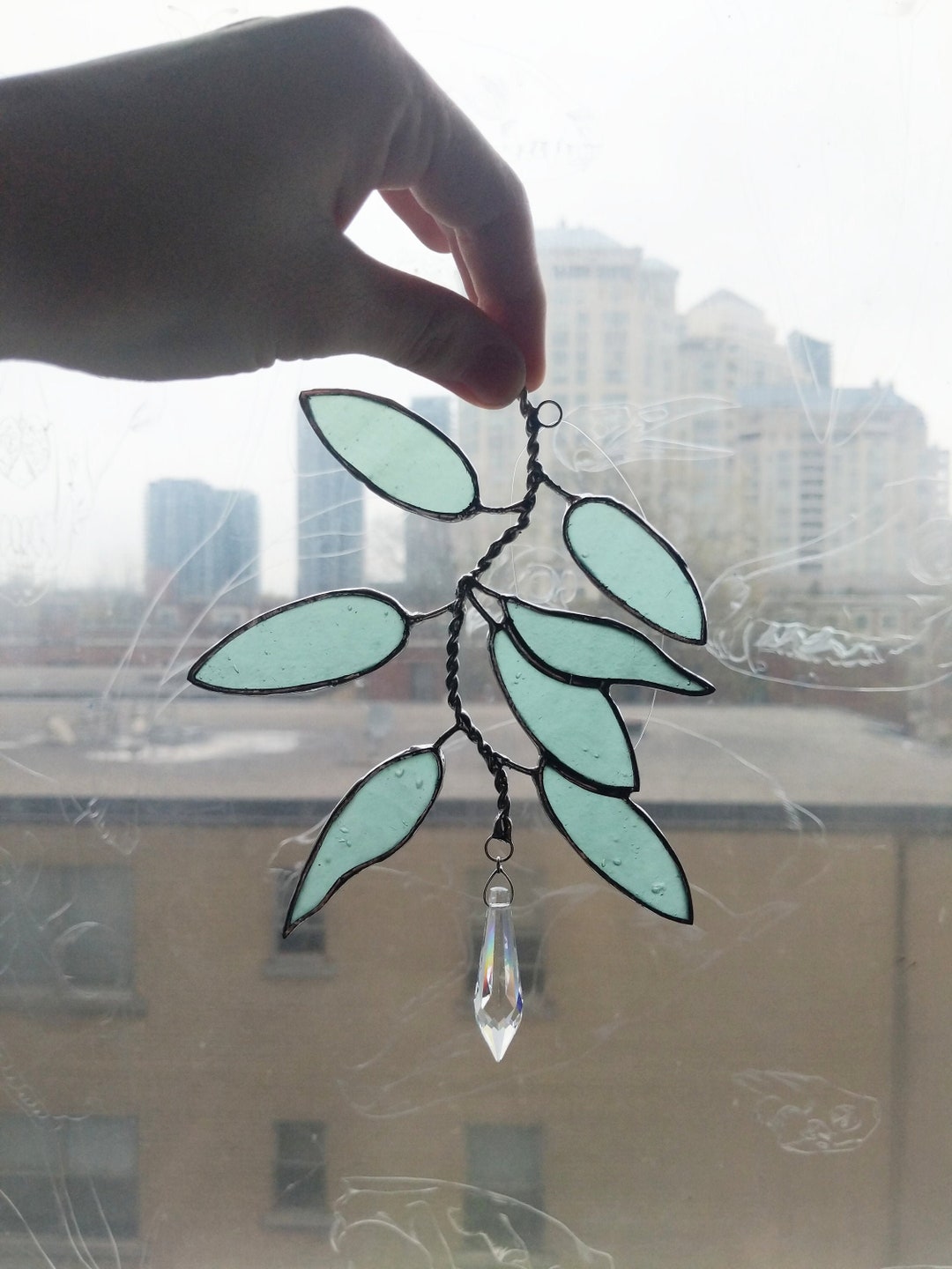 Stained Glass Sage Window Charm. - Etsy