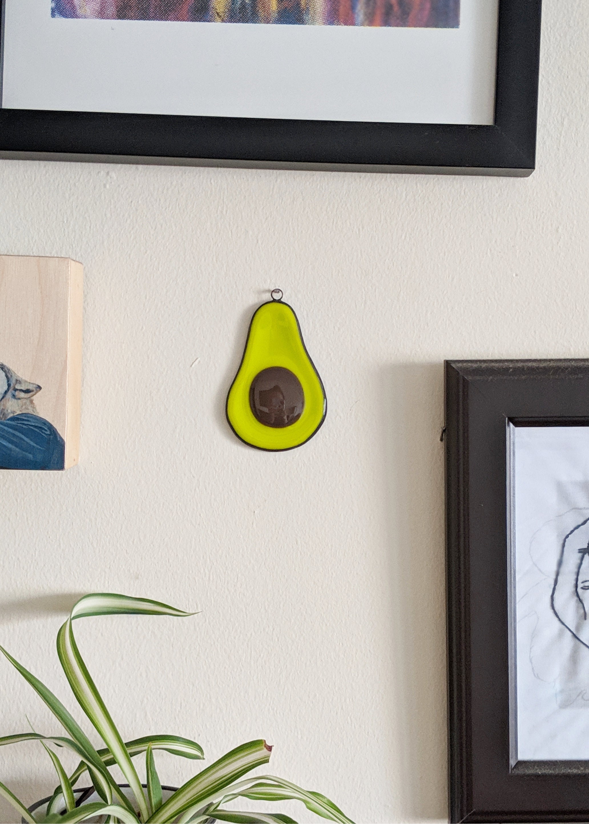 Avocado Stained Glass Suncatcher - Etsy