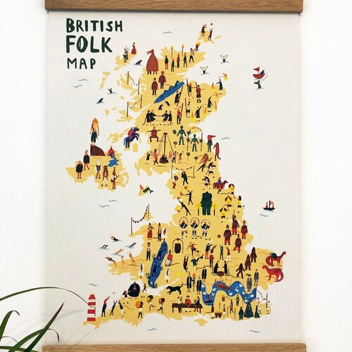 Folk Bird Print - Etsy