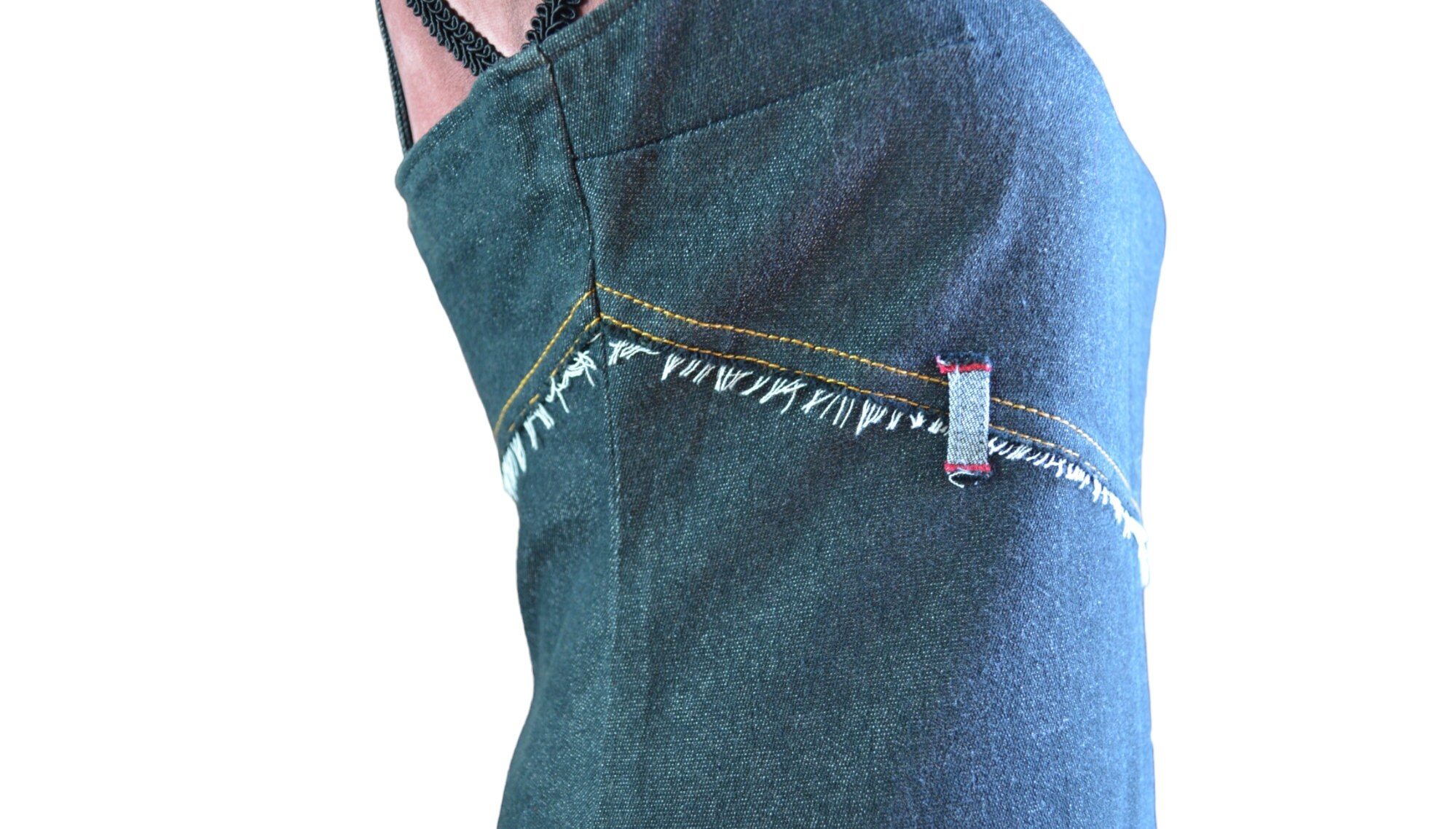 Vintage 00s Y2k Cop Copine French Design Denim Summer Maxi Dress Con ...