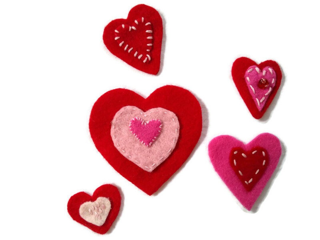 Hearts Table Scatter. Hearts Table Center Piece Set of 5 - Etsy