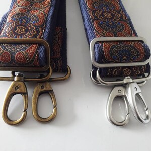 Bag Strap Colorful in Retro Style With Carabiner, Carrying Strap for ...