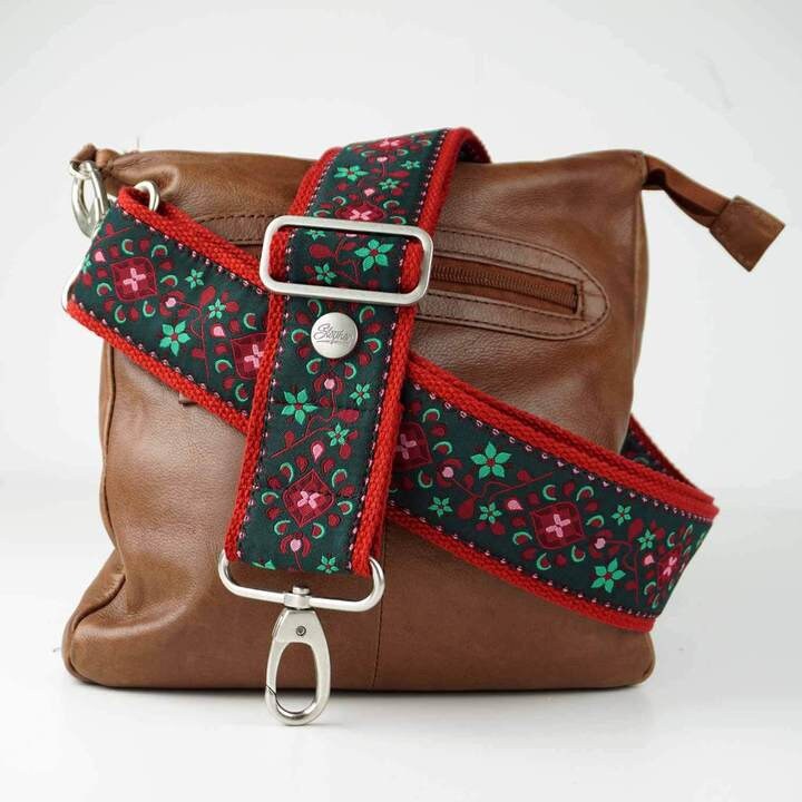 Bag strap colorful in retro style with carabiner carrying | Etsy