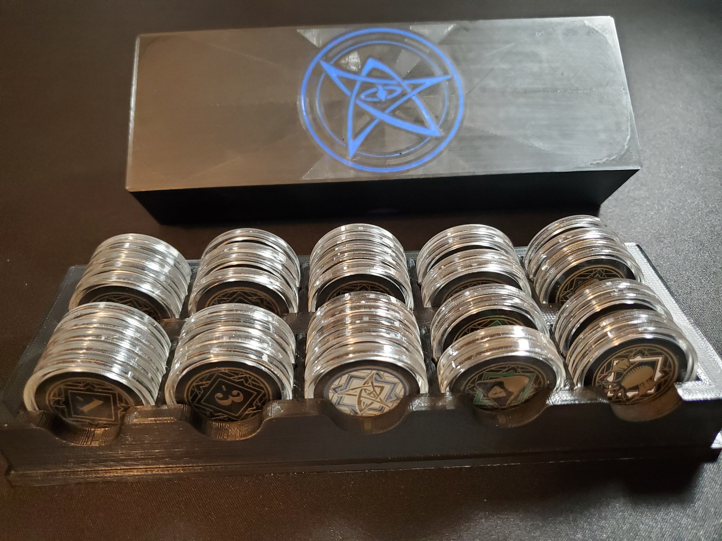 Arkham Horror Chaos Token Coin Holder Set | Etsy