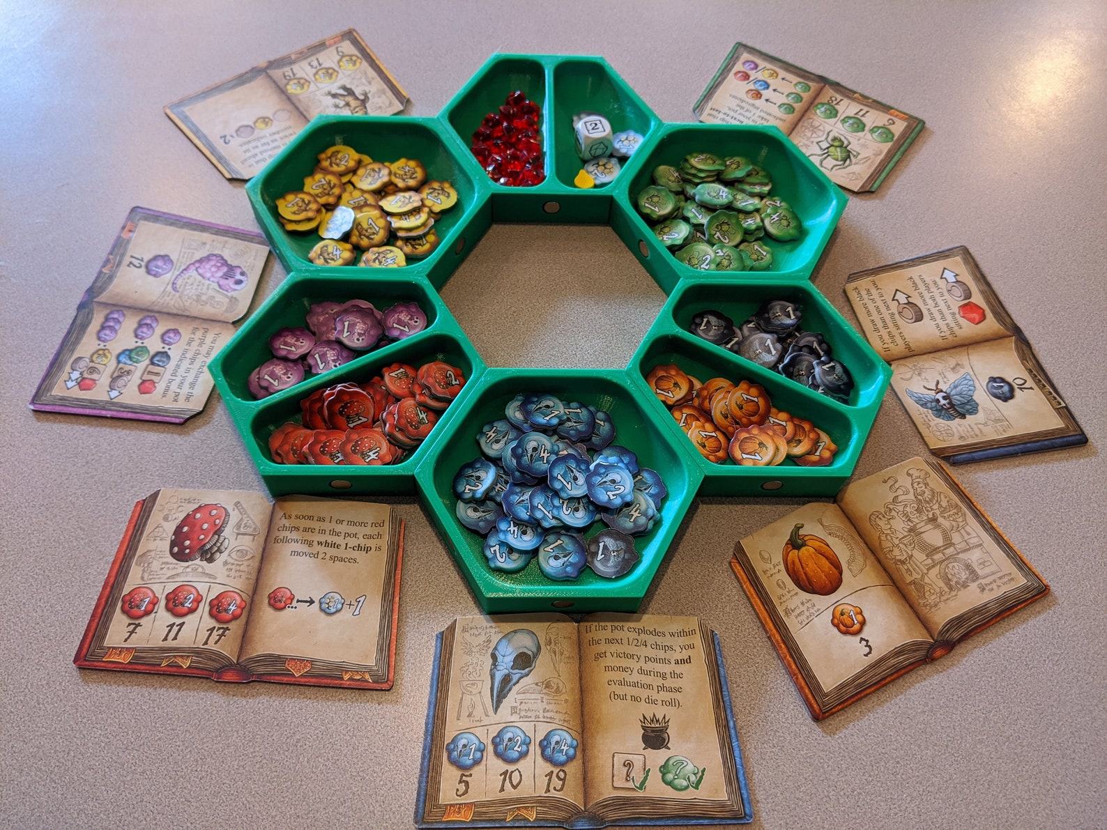 Hexagon Board Game Trays | Etsy