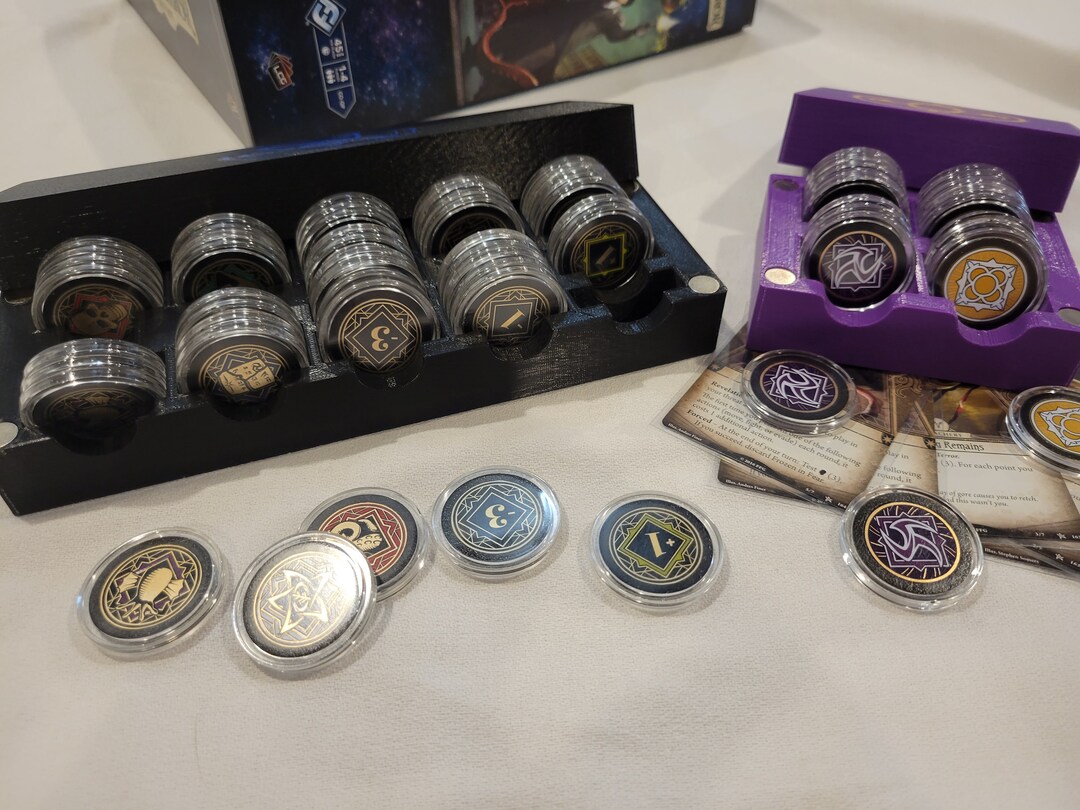 Arkham Horror Chaos Token Coin Holder Set - Etsy