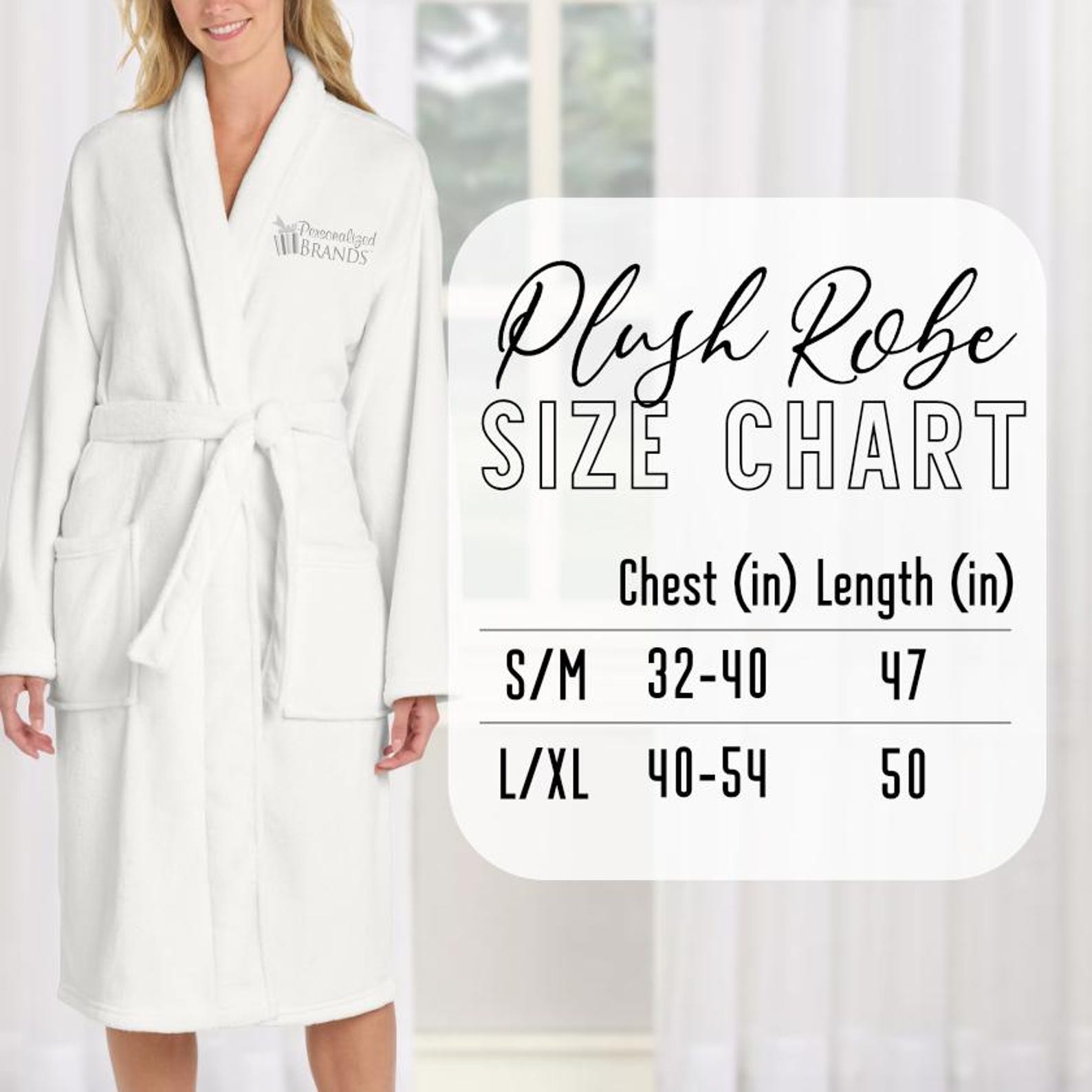 Personalized Plush Robe With Embroidered Name, Custom Embroidered Plush ...