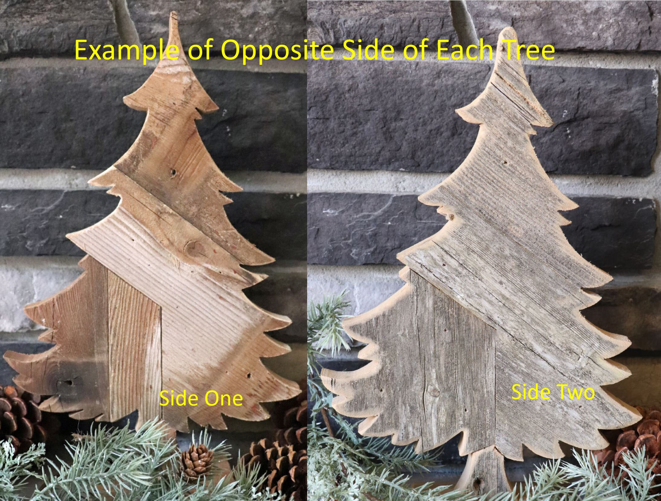 Rustic Pine Tree Made From Barn Wood/weathered Reclaimed - Etsy Denmark