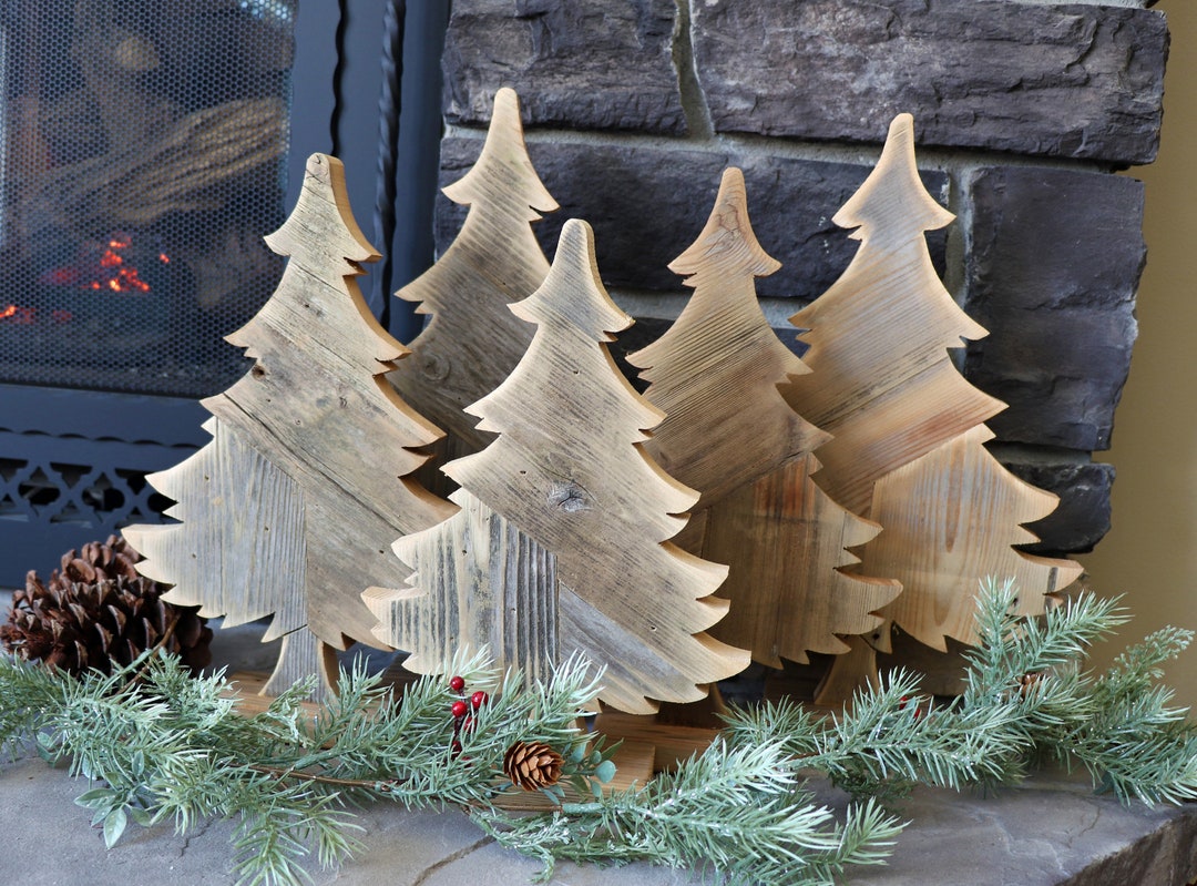 Rustic Pine Tree Made From Barn Wood/weathered Reclaimed, Multi Sizes ...
