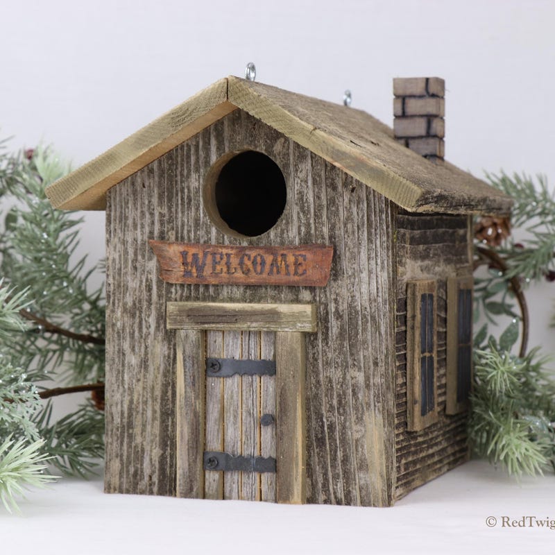 Rustic Bird House - Etsy