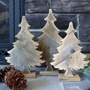 Rustic Pine Tree Made From Barn Wood/weathered Reclaimed, Multi Sizes ...