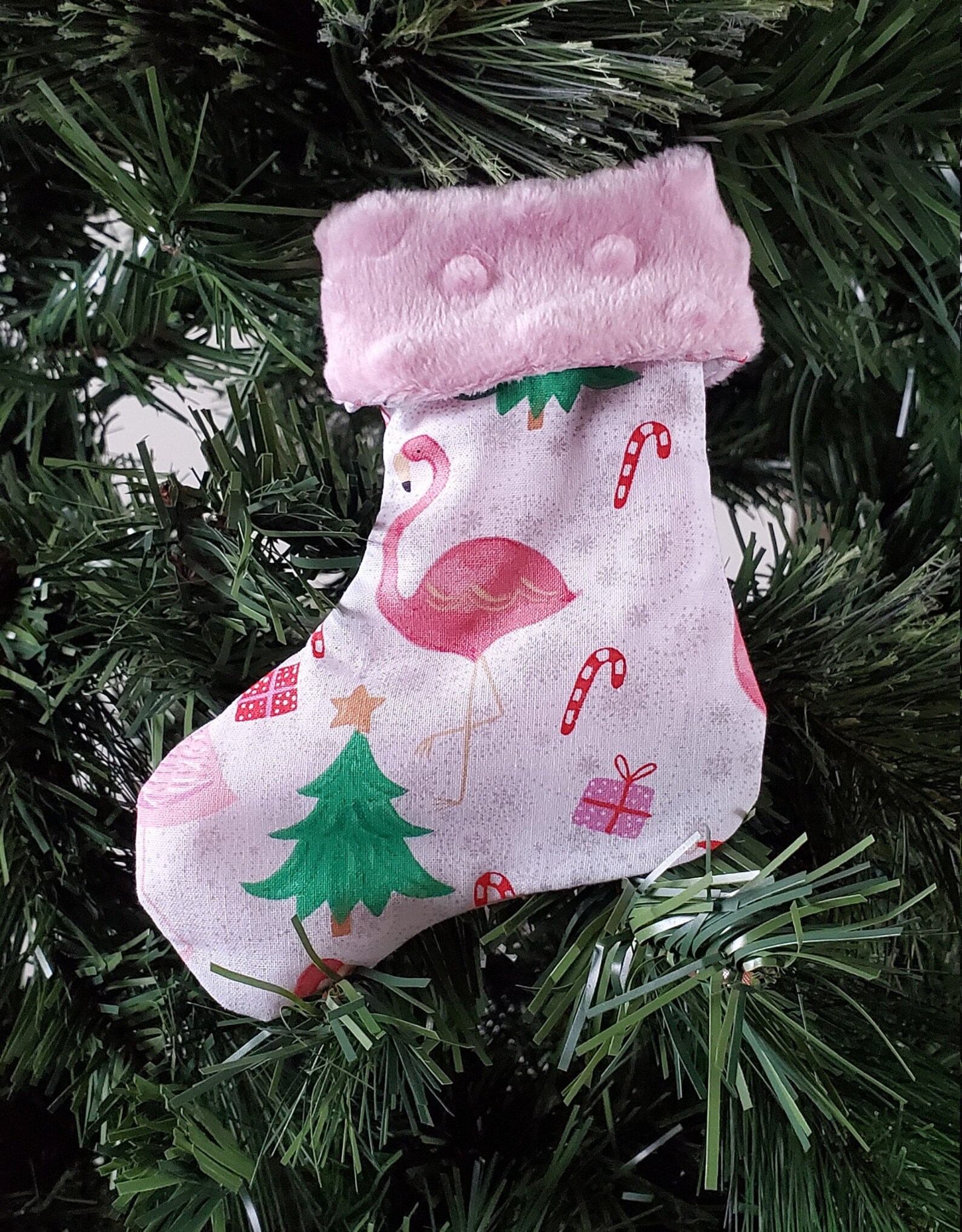 Flamingo Christmas Stocking - Etsy