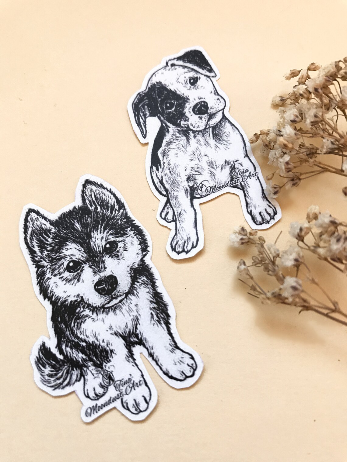 Perritos Pegatinas Puppy DOG Stickers | Etsy