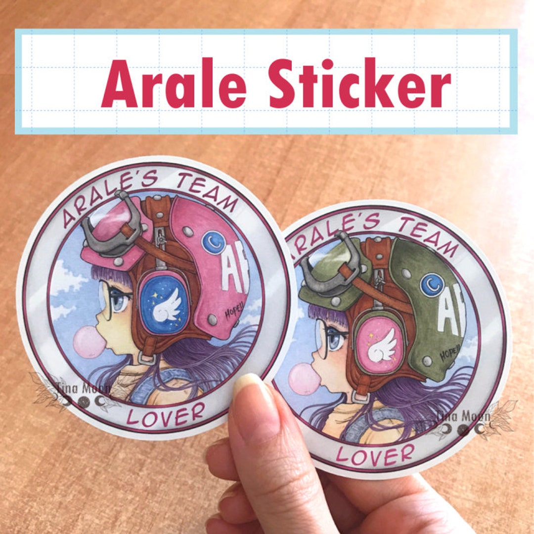 Anime Girl Aviator Sticker - Pegatina ; Anime, Manga, Retro, Gamer ...