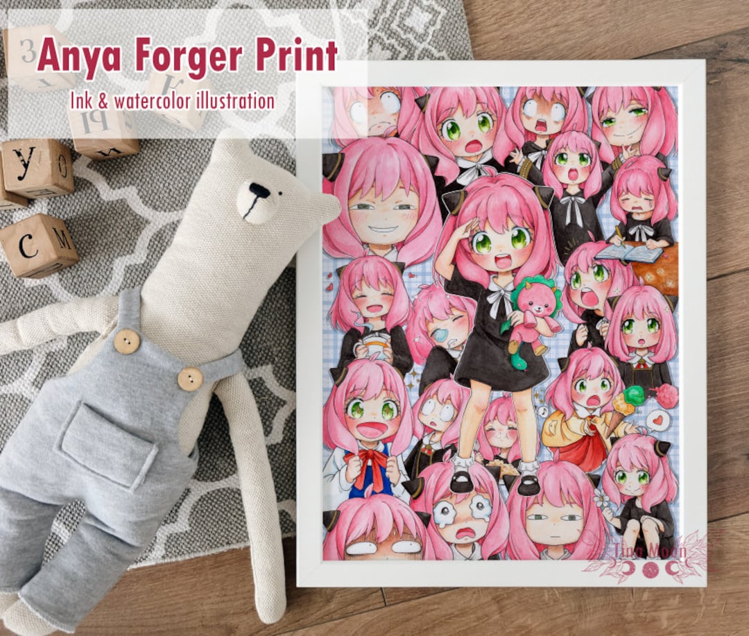 CUTE ANYA PRINT Illustration Anime Art, Art Print, Anime, Cute ...