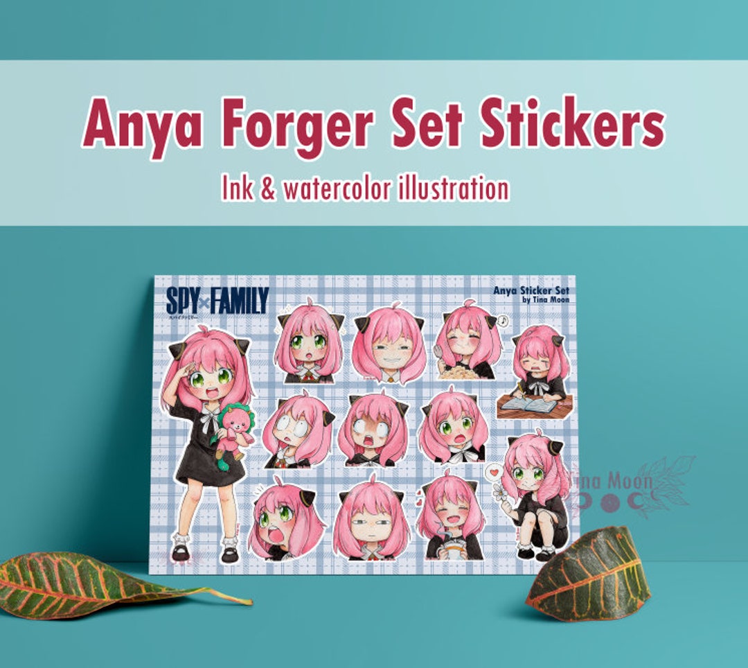 Spy Anya Sticker Set Pegatina Anime, Manga, Cute, Adorable - Etsy