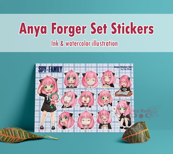 Spy Anya Sticker Set Pegatina Anime Manga Cute Adorable - Etsy