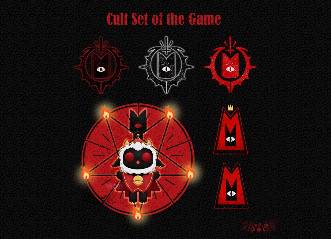 Cult Lamb Sticker Set Pegatina Anime, Manga, Satan, Gamer, Gamer, Indie ...