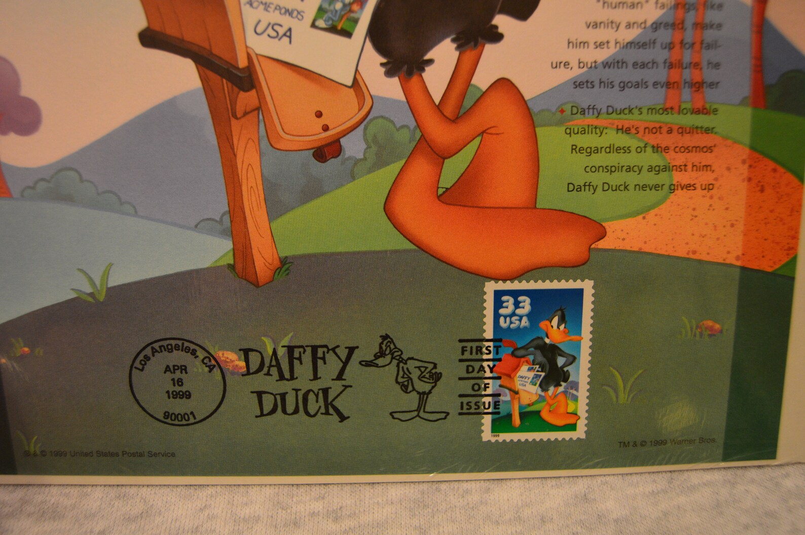 Daffy Duck USPS First Day Issue Stamp - Etsy