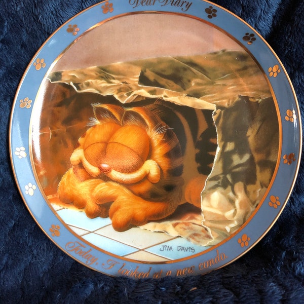 Garfield Plates Dear Diary Series - Etsy