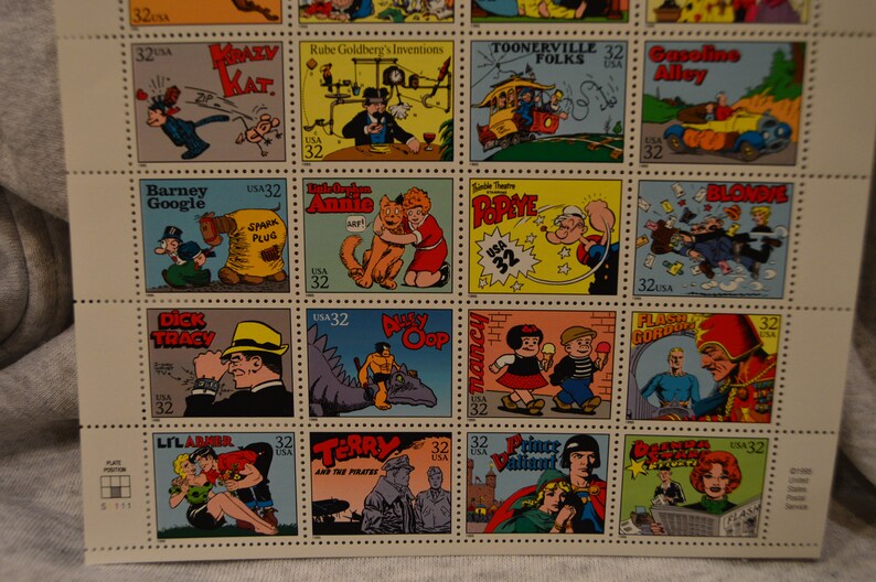 Comic Strip Classics USPS Postage Stamp Sheet - Etsy