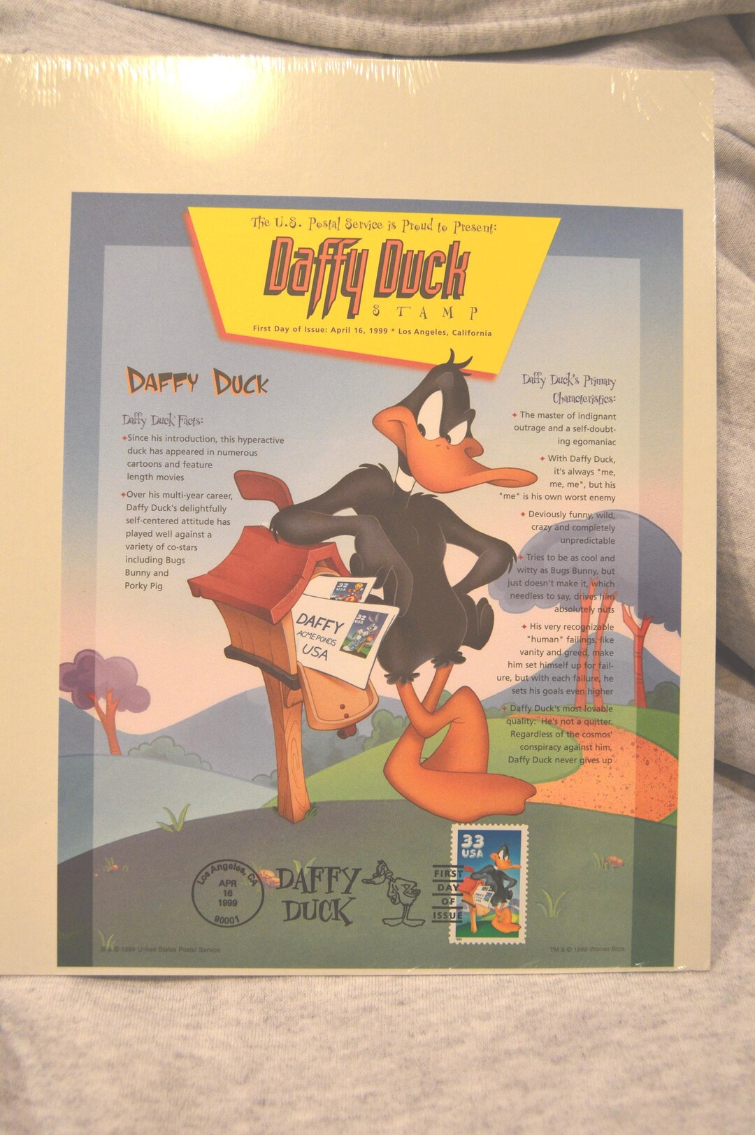 Daffy Duck USPS First Day Issue Stamp - Etsy