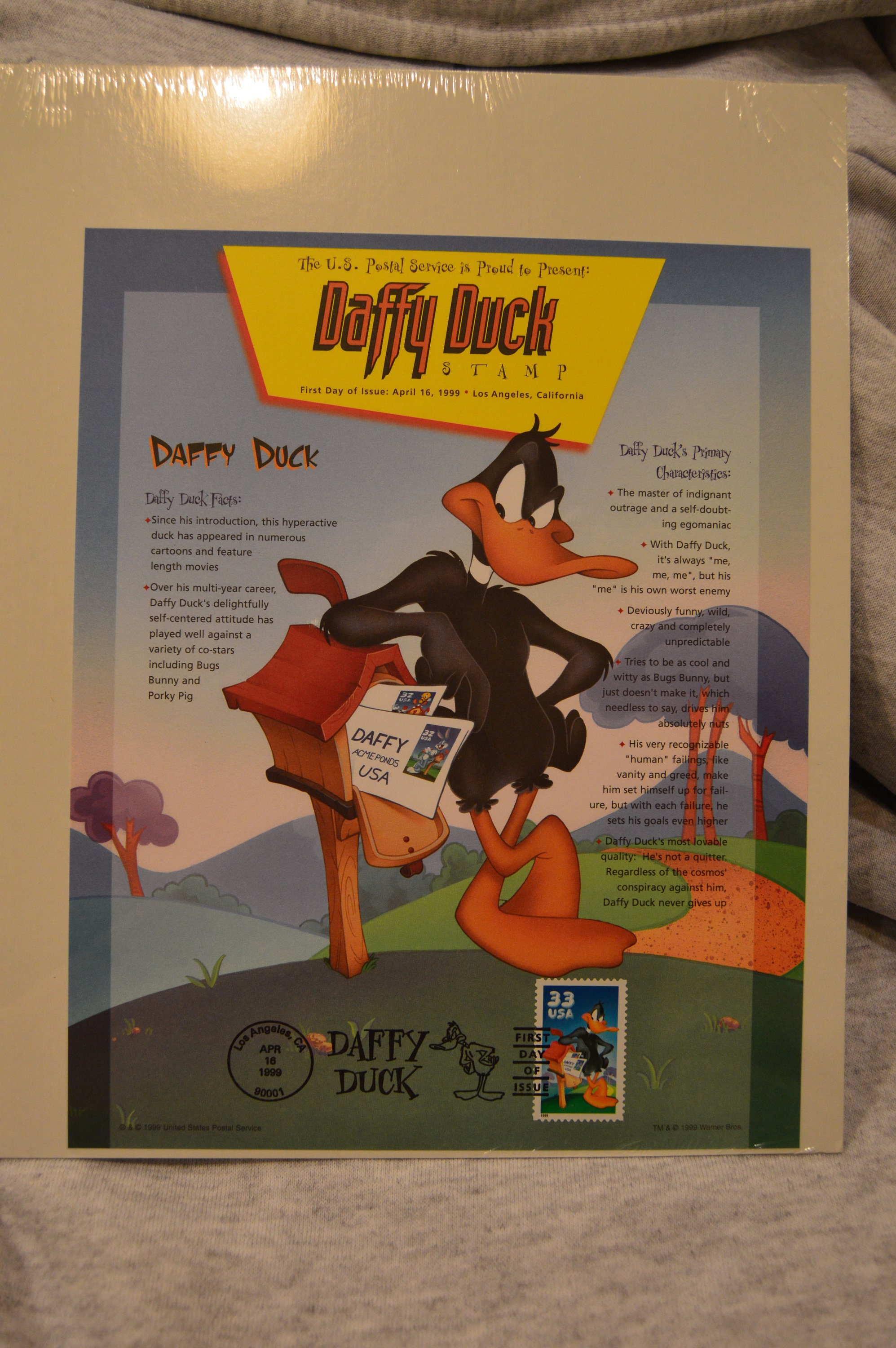 Daffy Duck USPS First Day Issue Stamp - Etsy