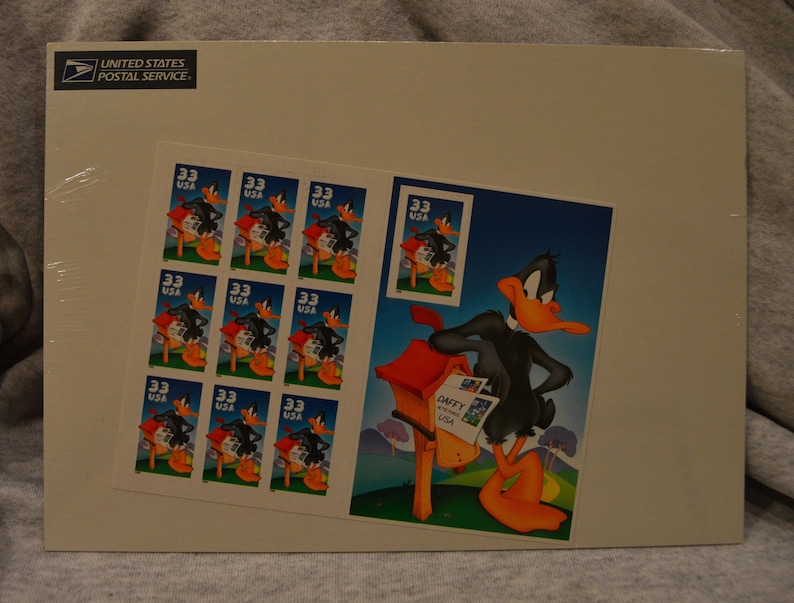 Daffy Duck USPS Postage Stamp Sheet - Etsy