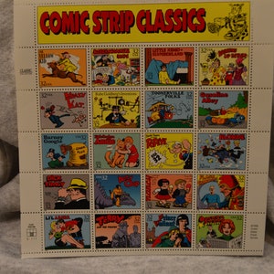Comic Strip Classics USPS Postage Stamp Sheet - Etsy