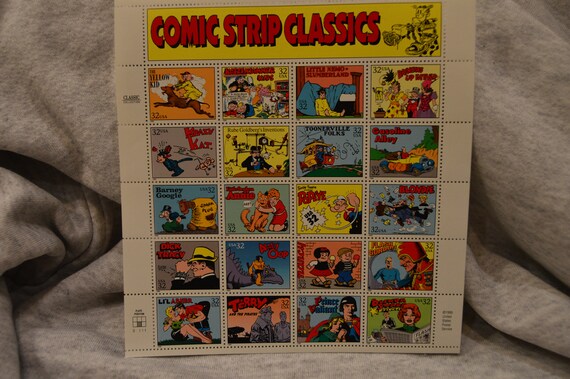 Comic Strip Classics USPS Postage Stamp Sheet | Etsy
