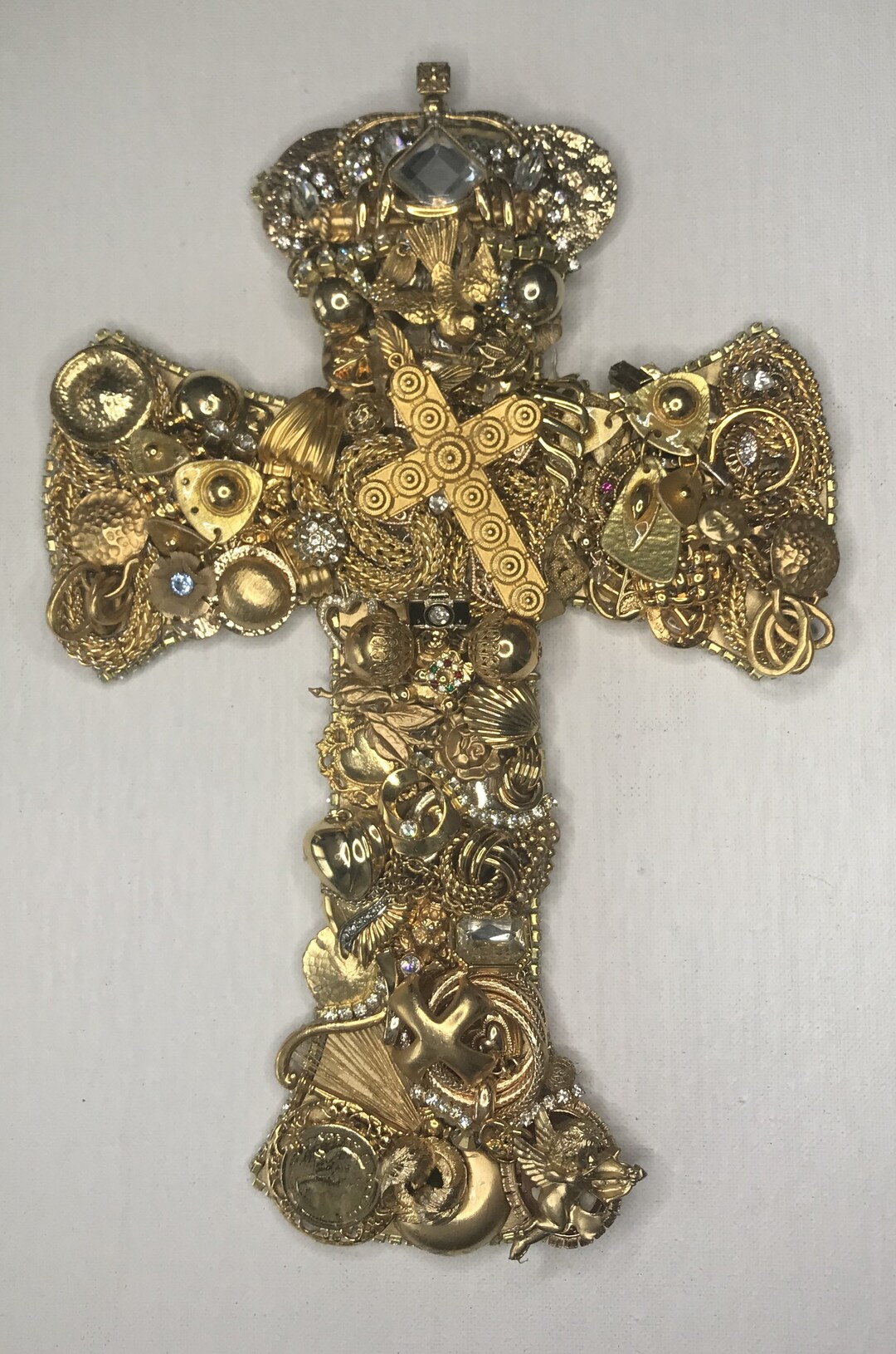 Elegant Cross, Vintage Jewelry Art, Memorial Cross, Home and Living ...