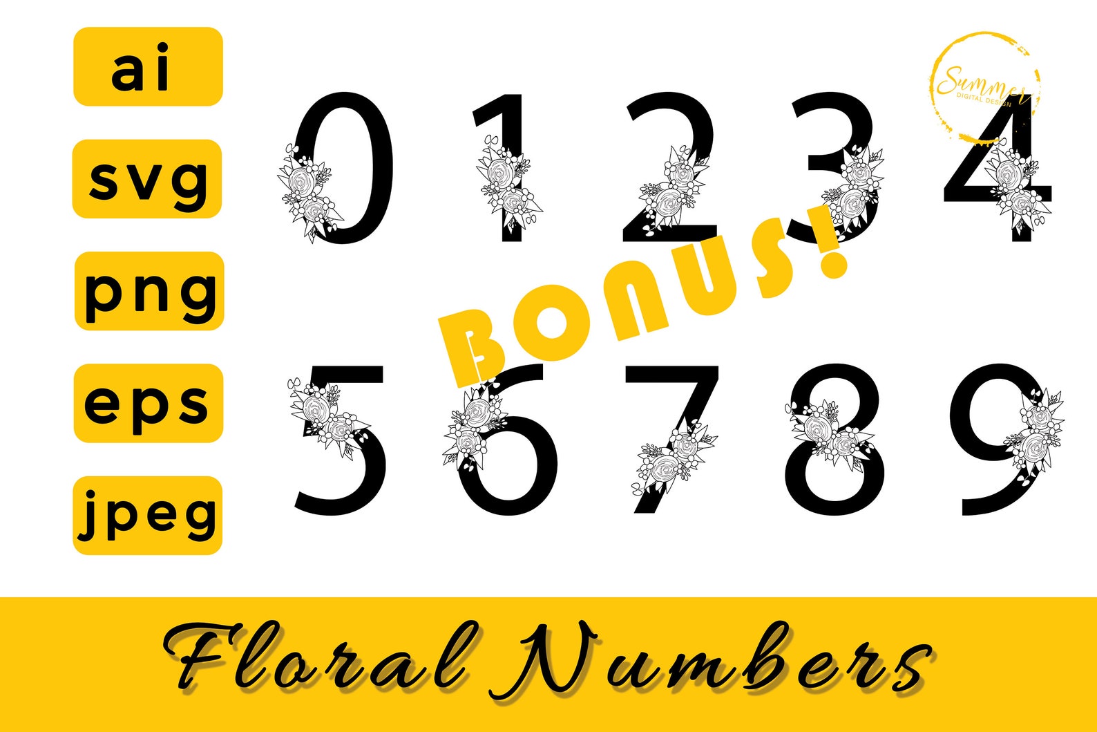 Floral Monogram Alphabet Svg Files for Cricut Floral Letters - Etsy