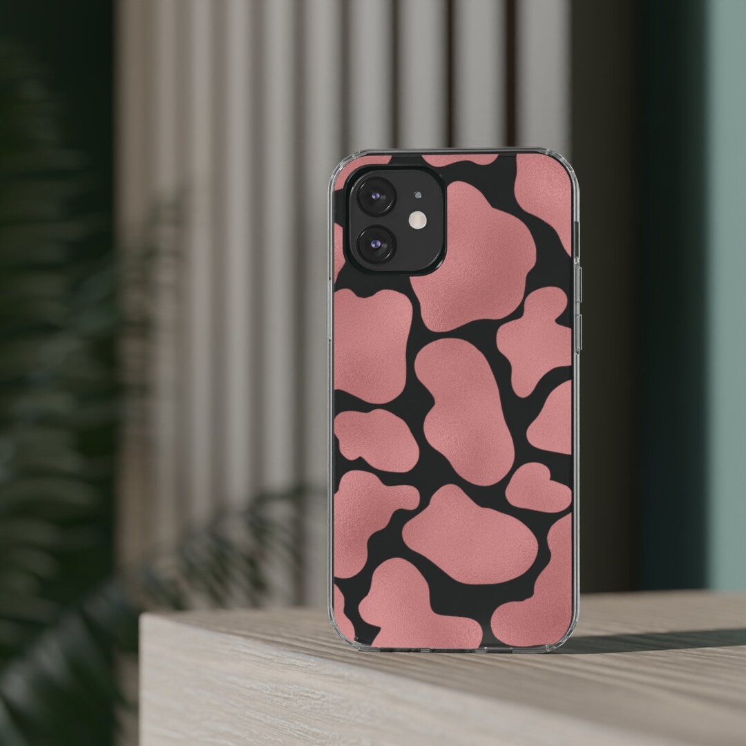 Clear Cow Print Case - Etsy