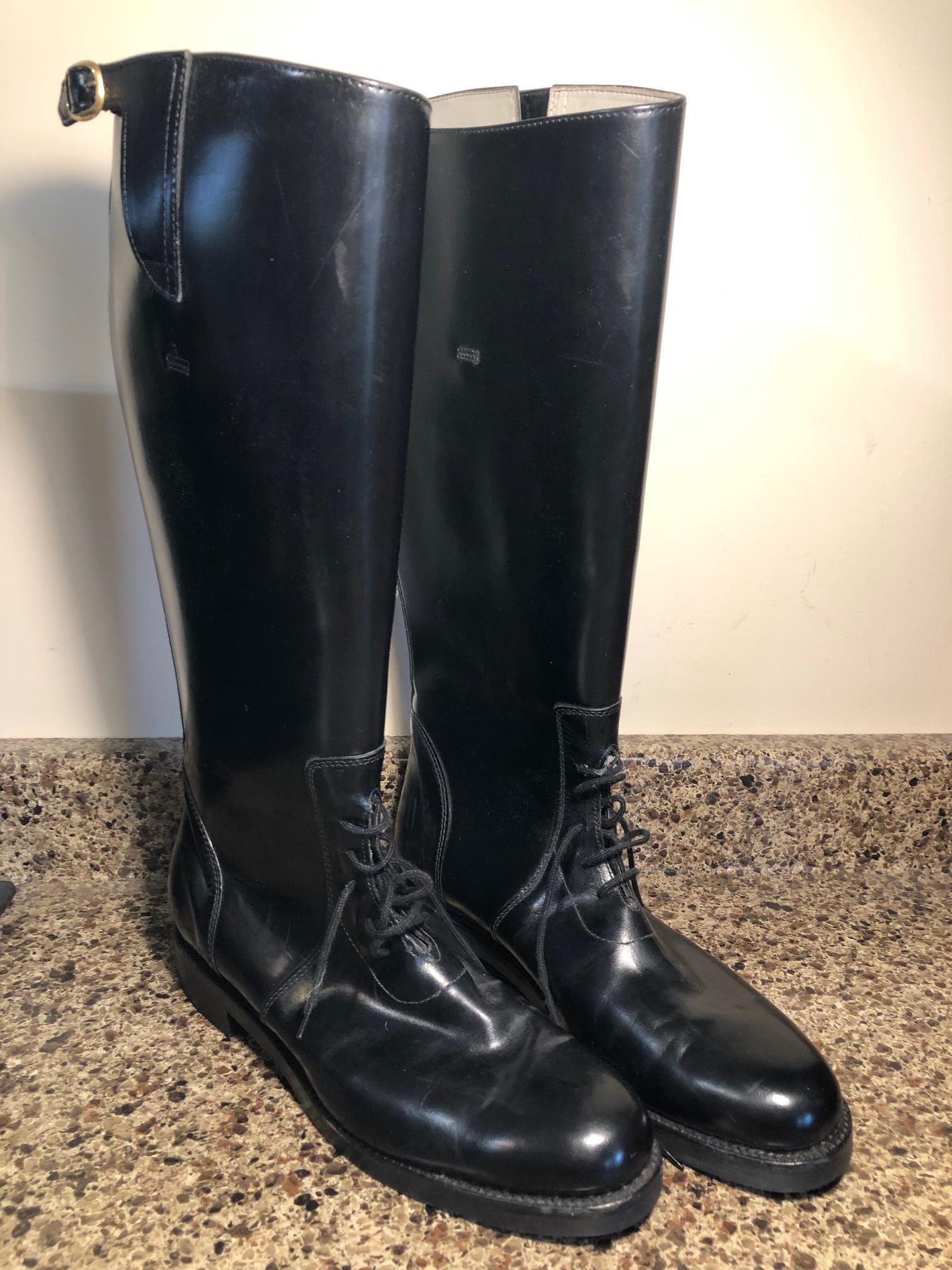 Hartt Daytona Motor Boots, High Black, Biltrite Soles and Heels, NOS ...