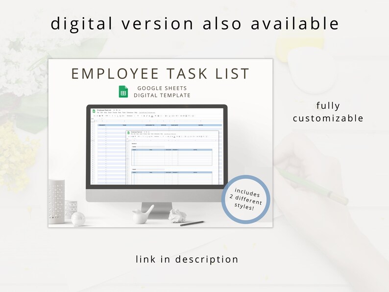 Minimalist Employee Task List PDF Printable to Do List for - Etsy