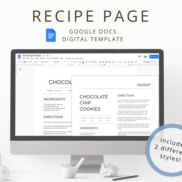 Google Docs Book Template - Etsy