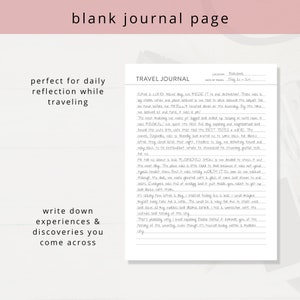 Minimalist Travel Journal PDF Templates for Vacation Memories ...