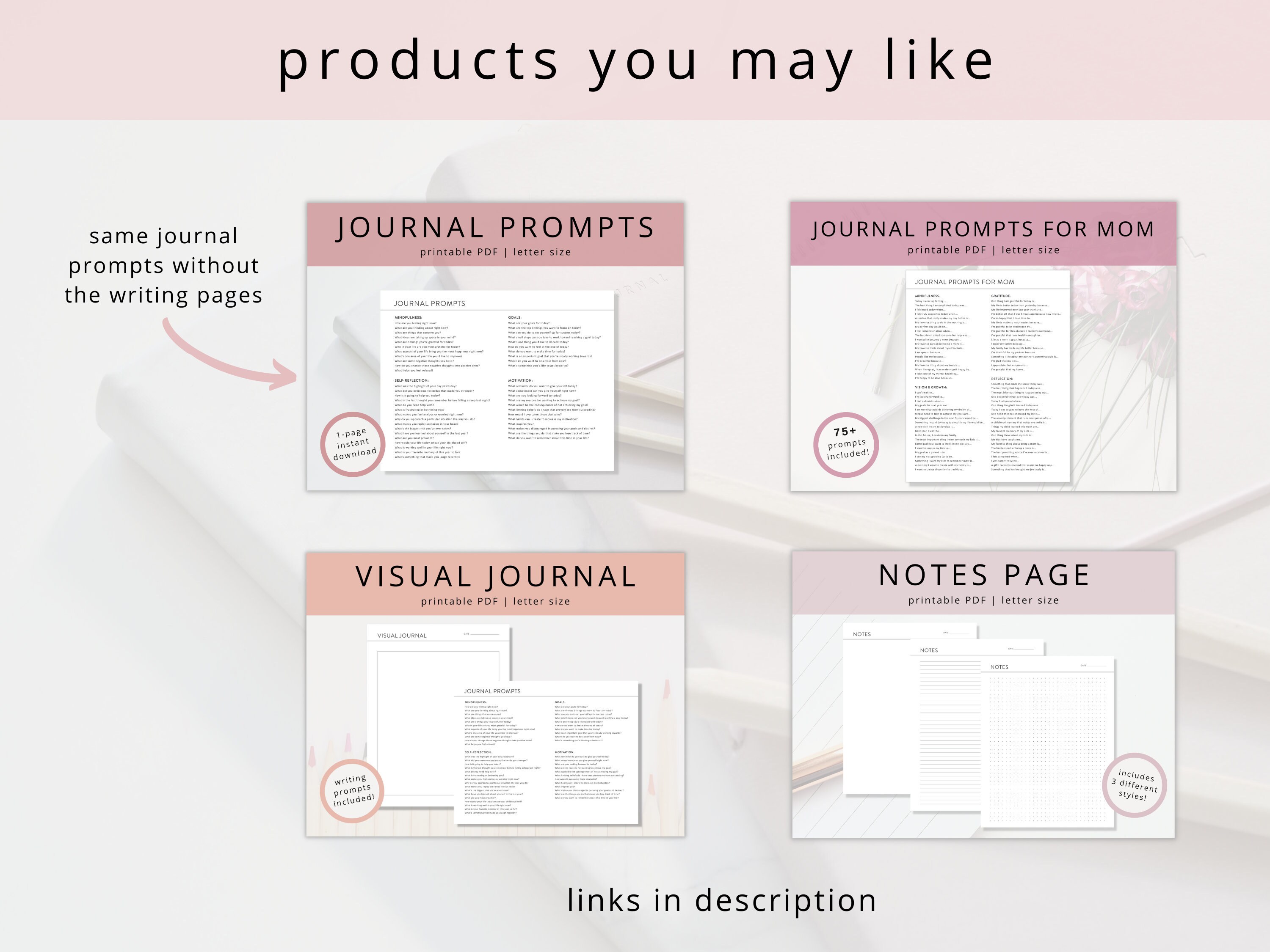 Minimalist Morning Pages PDF With Journal Writing Prompts - Etsy