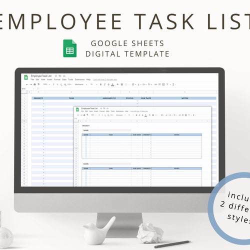 Task Tracker Digital to Do List Task Planner Google Sheets - Etsy