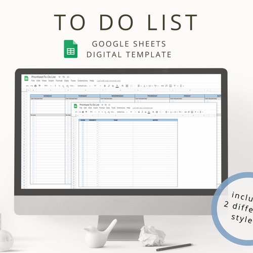 TO-DO LIST Digital Spreadsheet Excel Template - Etsy