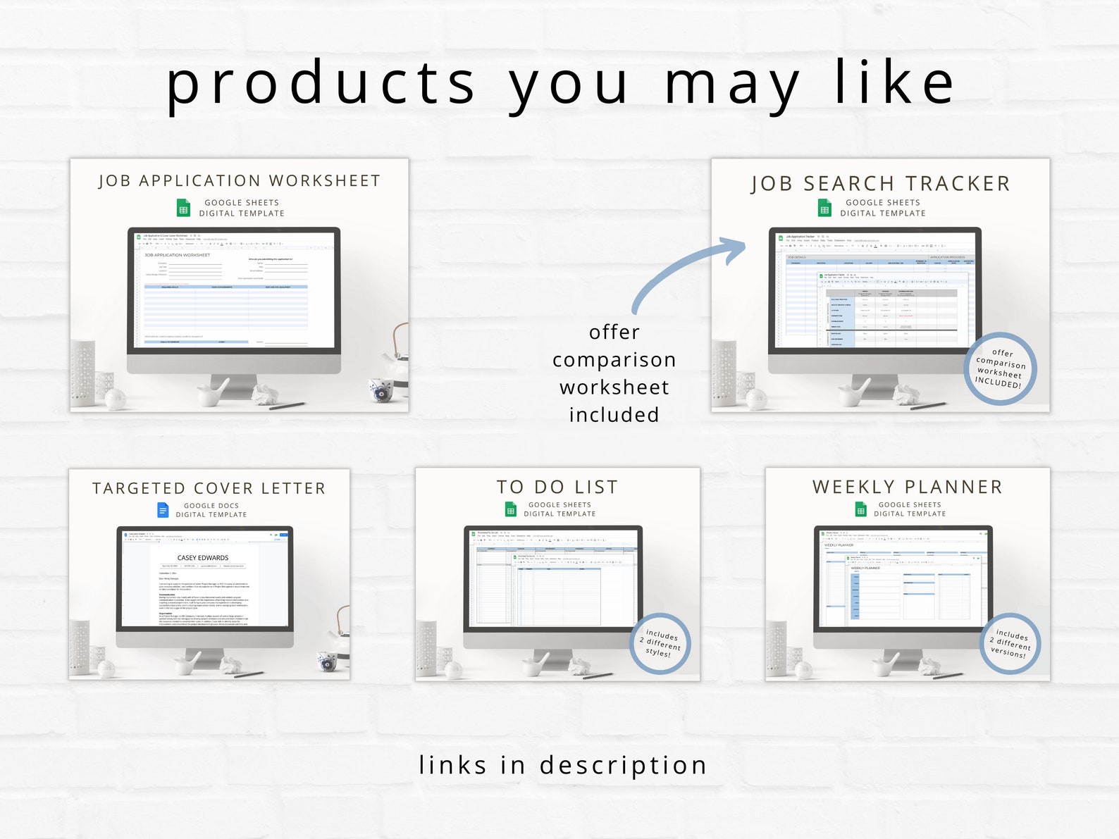 Job Offer Comparison Worksheet: Interactive Google Sheets Tool (digital ...