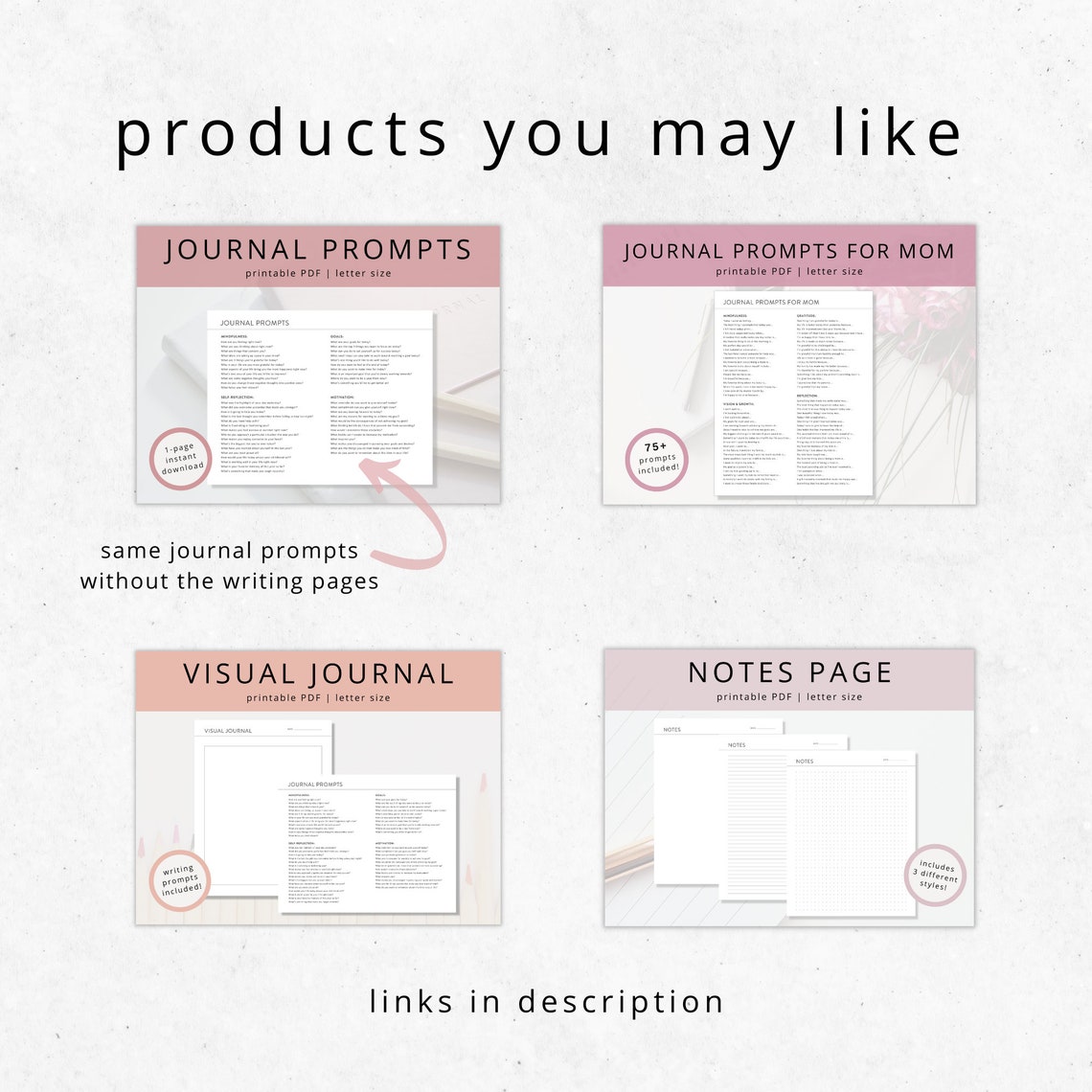 Minimalist Morning Pages PDF With Journal Writing Prompts, Printable ...
