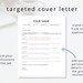Minimalist Targeted Digital Cover Letter Template With Writing Tips ...