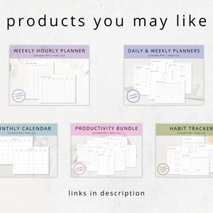 Minimalist Undated Yearly Planner PDF for Everyday Organization, Blank ...