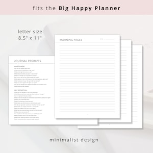 Minimalist Morning Pages PDF With Journal Writing Prompts, Printable ...
