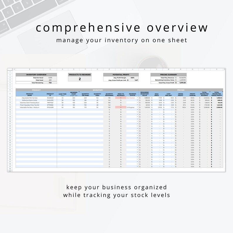 Minimalist Digital Inventory Tracker for Supply Chain Management ...