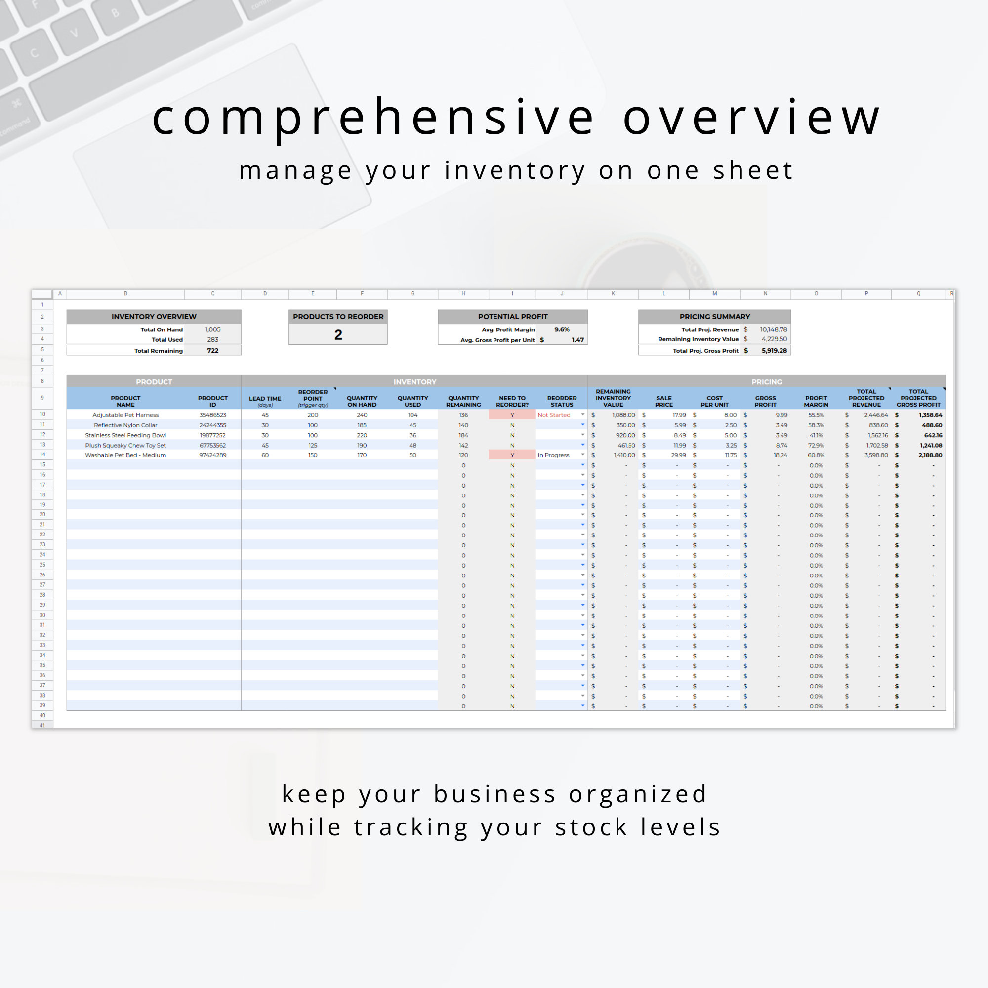 Minimalist Digital Inventory Tracker for Supply Chain Management ...