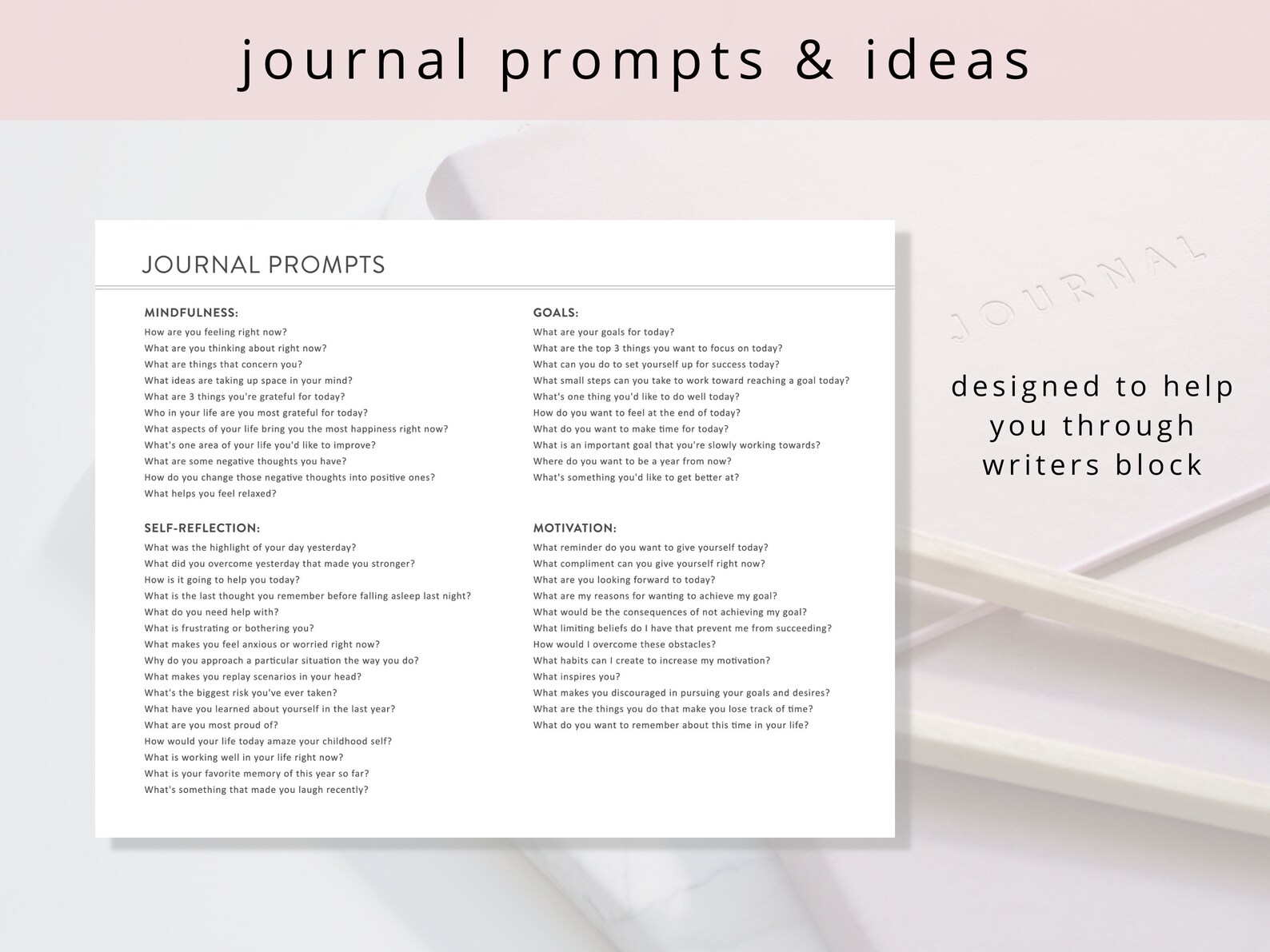 Minimalist Morning Pages PDF With Journal Writing Prompts - Etsy